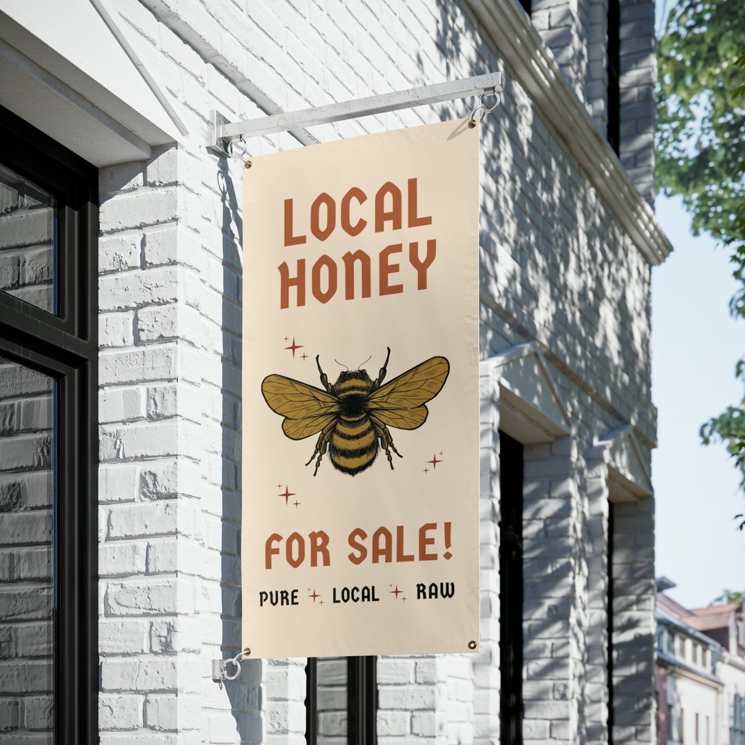Raw Honey Sign Honey for Sale Farmers Market Sign Homestead Sign Shop ...