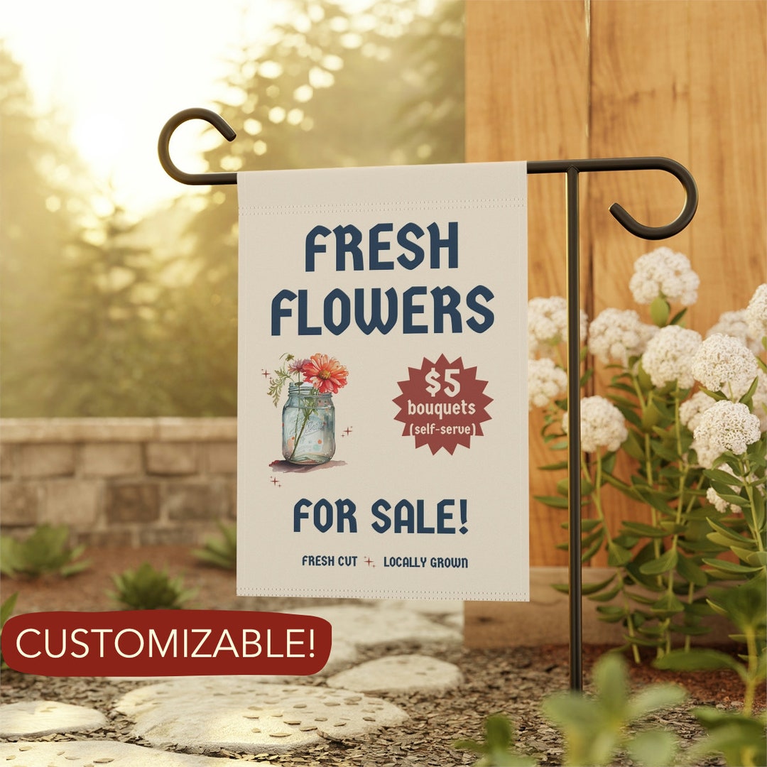 Flower Market Sign Fresh Flowers Flower Cart Flower Market - Etsy