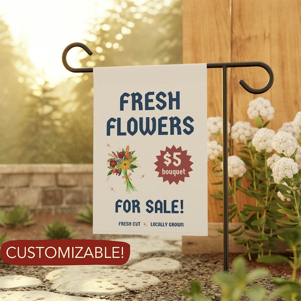 Fresh Flower Market Sign - Etsy