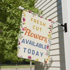 Flower Stand Sign, Fresh Flowers Sign, Flower Farmer, Flower Shop Sign ...