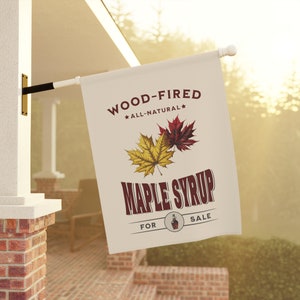 Maple Syrup Flag Farm Sign Farmers Market Garden Flag Banner Welcome ...