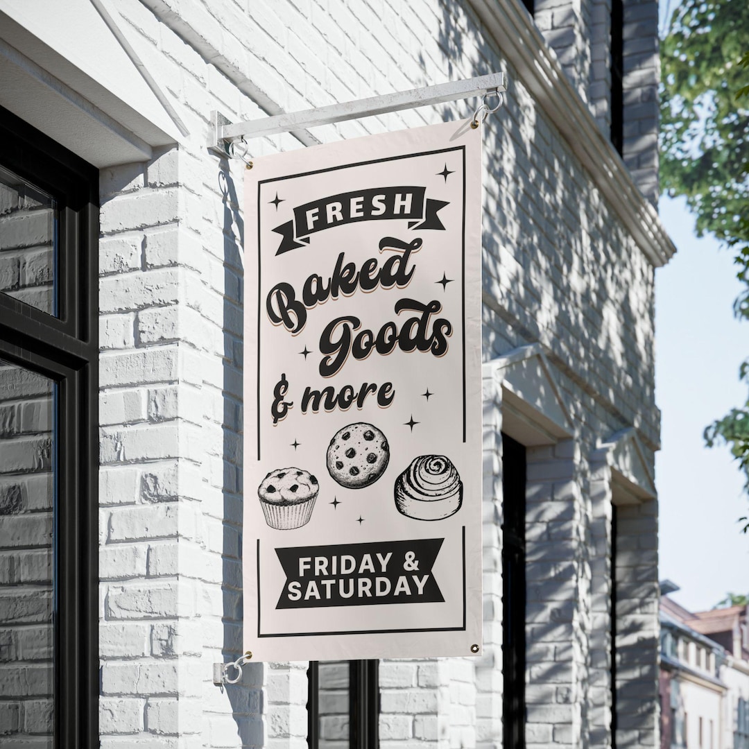 Fresh Baked Goods Sign Bakery Sign Farmers Market Sign Homestead Sign ...