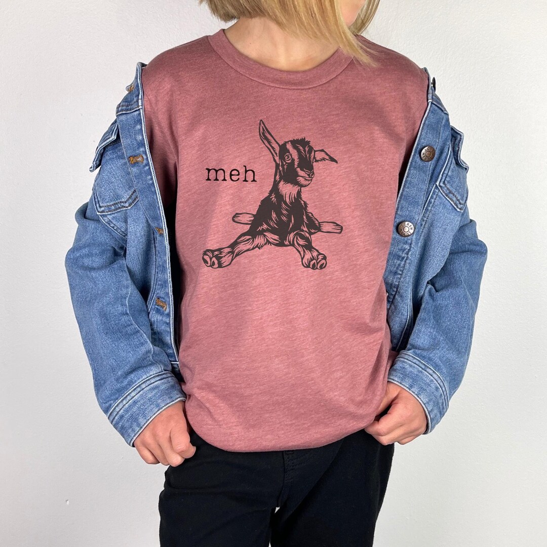 Youth Meh Goat Tshirt Goat Gifts Kids Goat Shirt Goat Lover Gift Goat ...