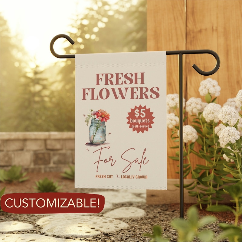 Fresh Flower Market Sign - Etsy