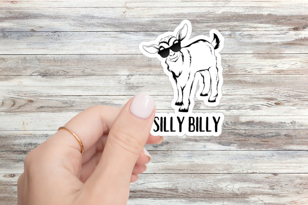 Silly Billy Goat Sticker Goat Stickers Farm Animal Stickers Goat Gifts ...