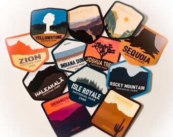 National Parks Stickers Set - Etsy
