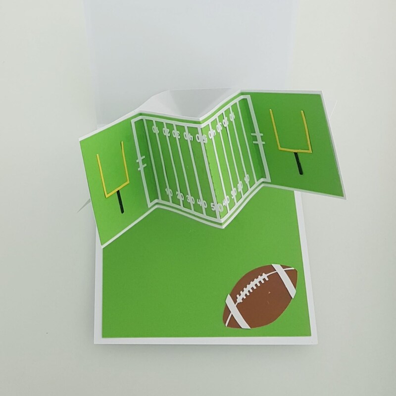 Football Pop up Card Svg - Etsy