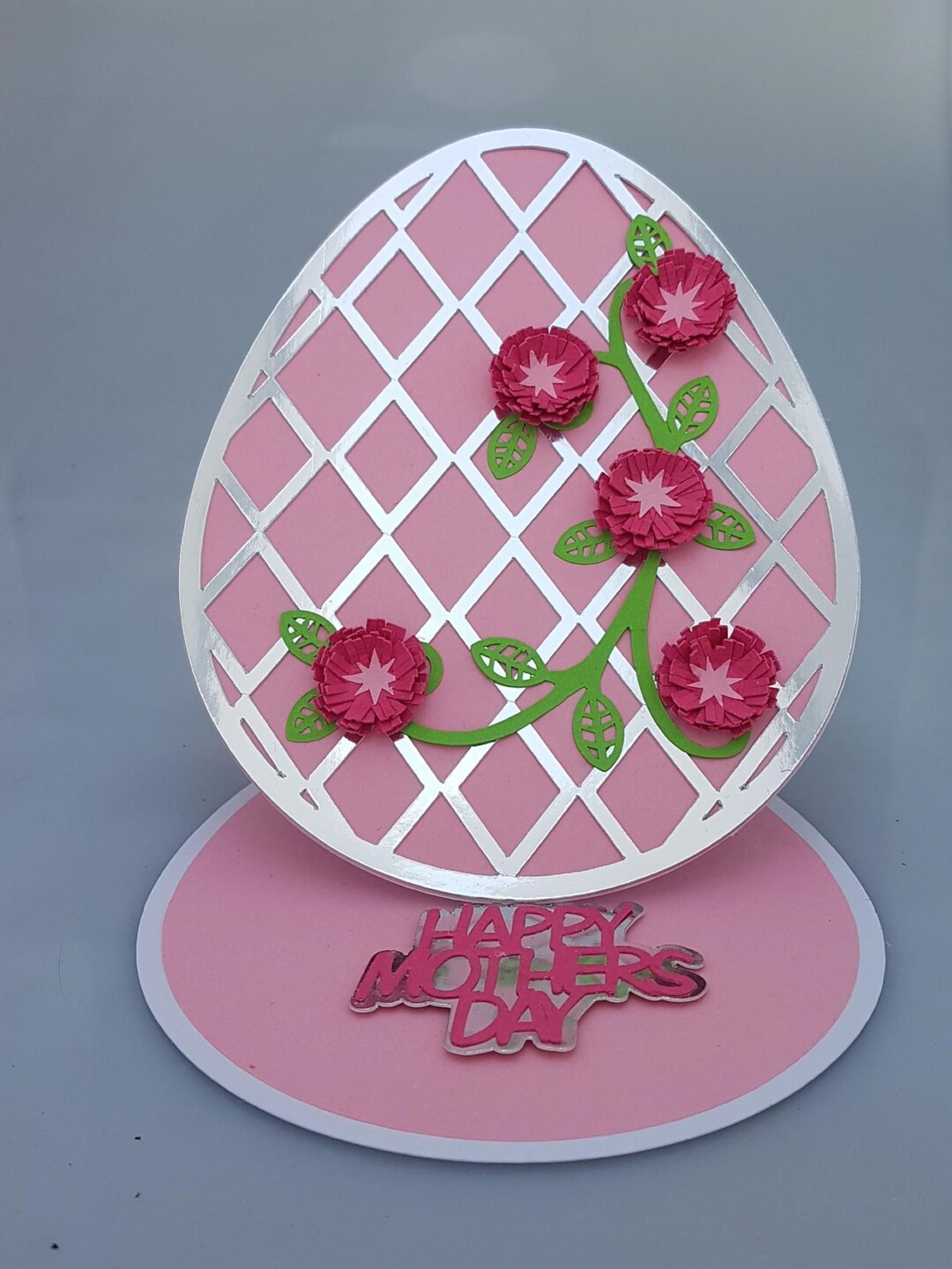 SVG 3d Pop up Easter Egg Easel Card - Cricut 3d Pop up Easter Egg Easel ...