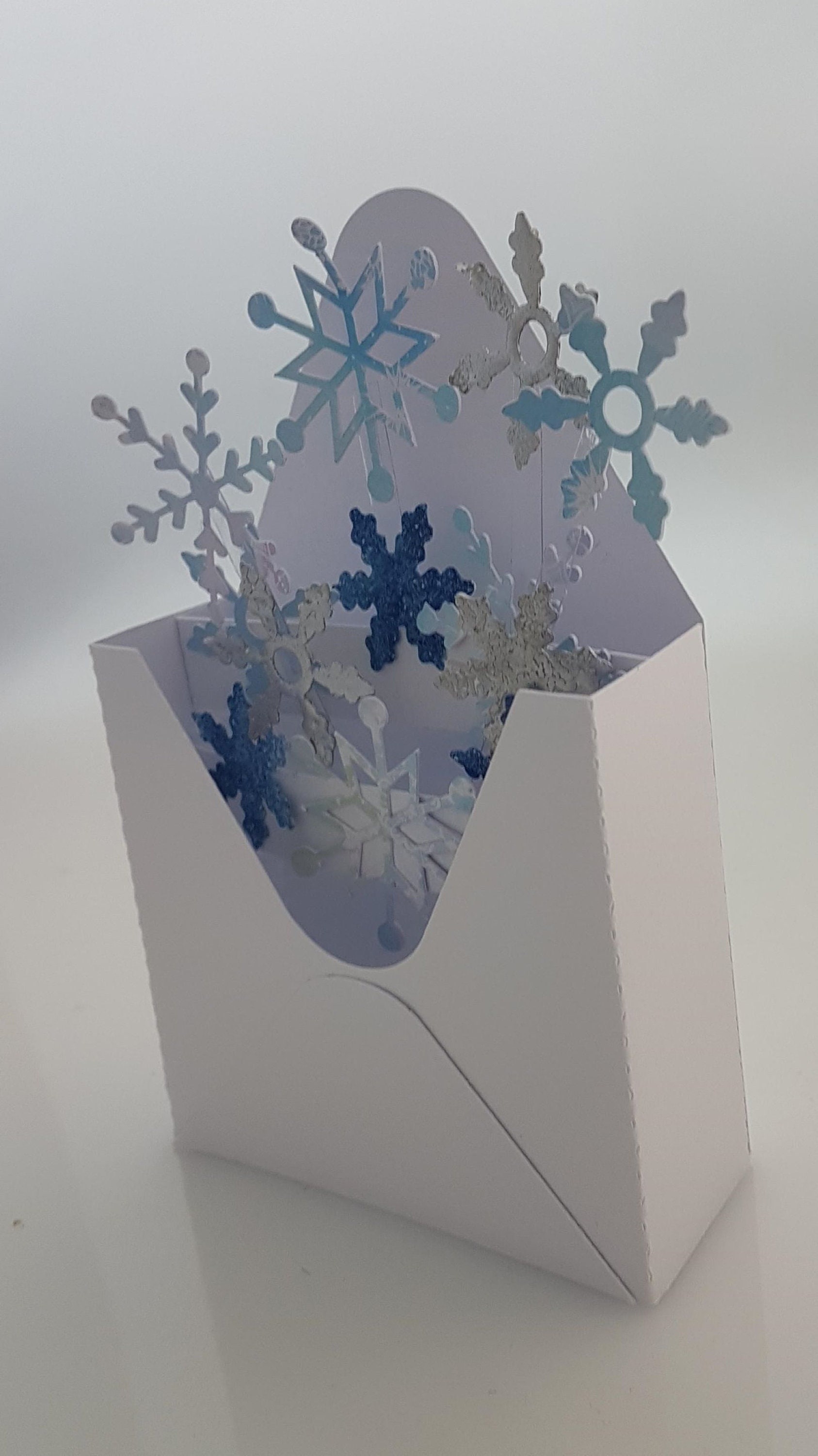 Snowflake Envelope Pop up Box SVG Cutting File - Etsy