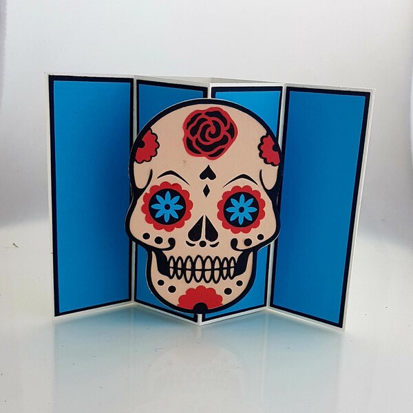 Skull Birthday Card Svg - Etsy