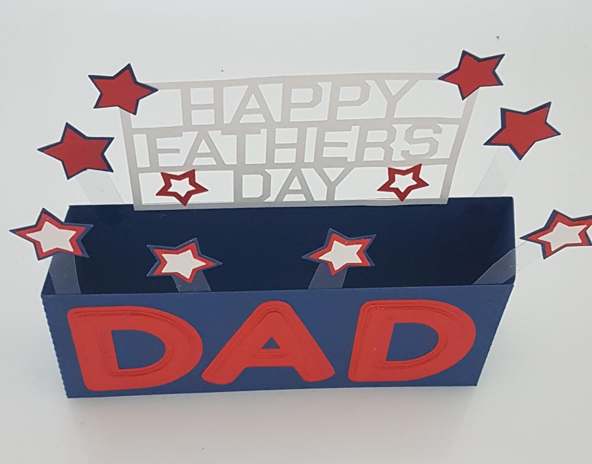 Dad Pop up Card SVG Cutting File Includes Happy Birthday - Etsy
