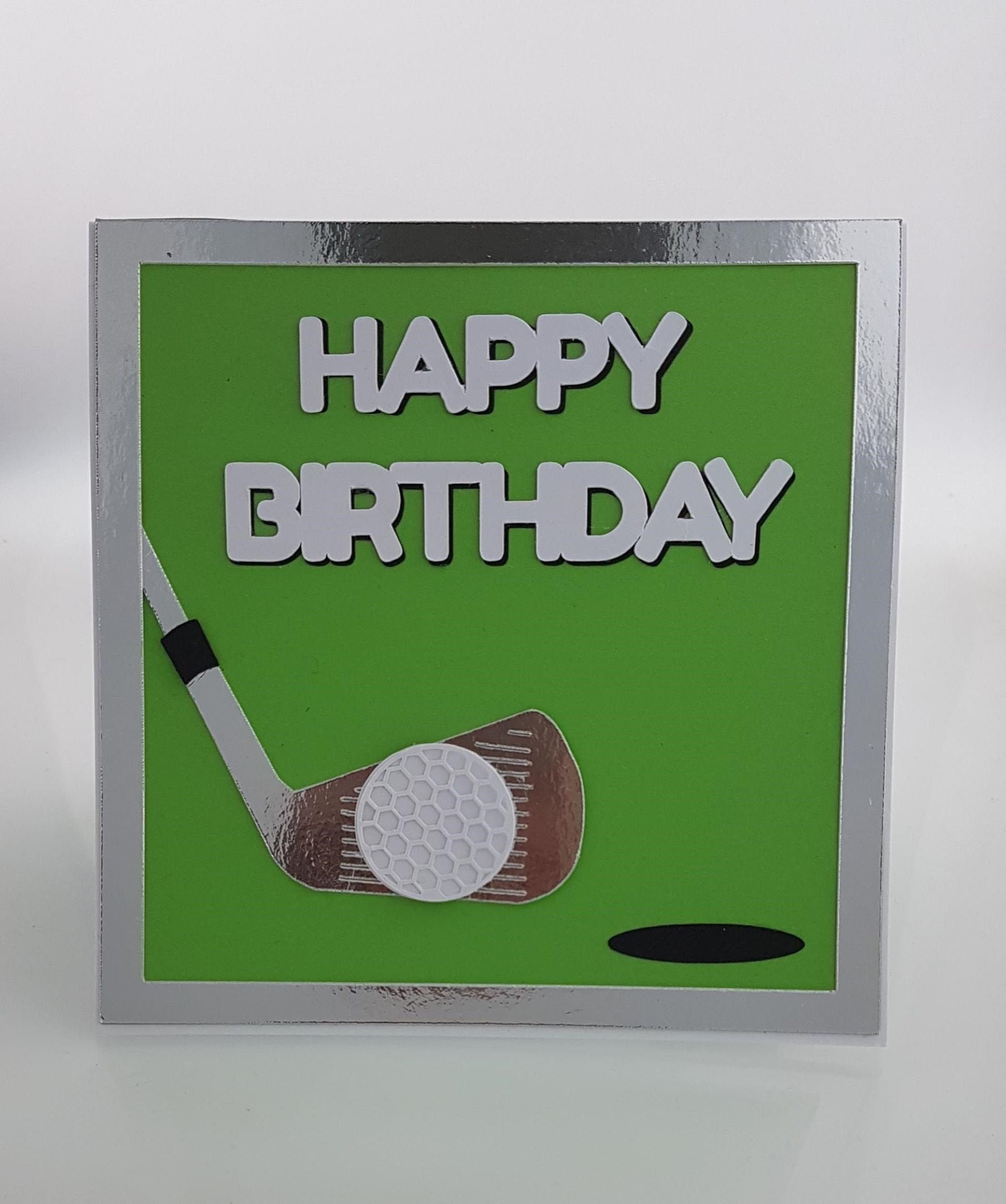 SVG Golf Twist and Pop Card - Cricut Golf Pop up Card - Etsy UK