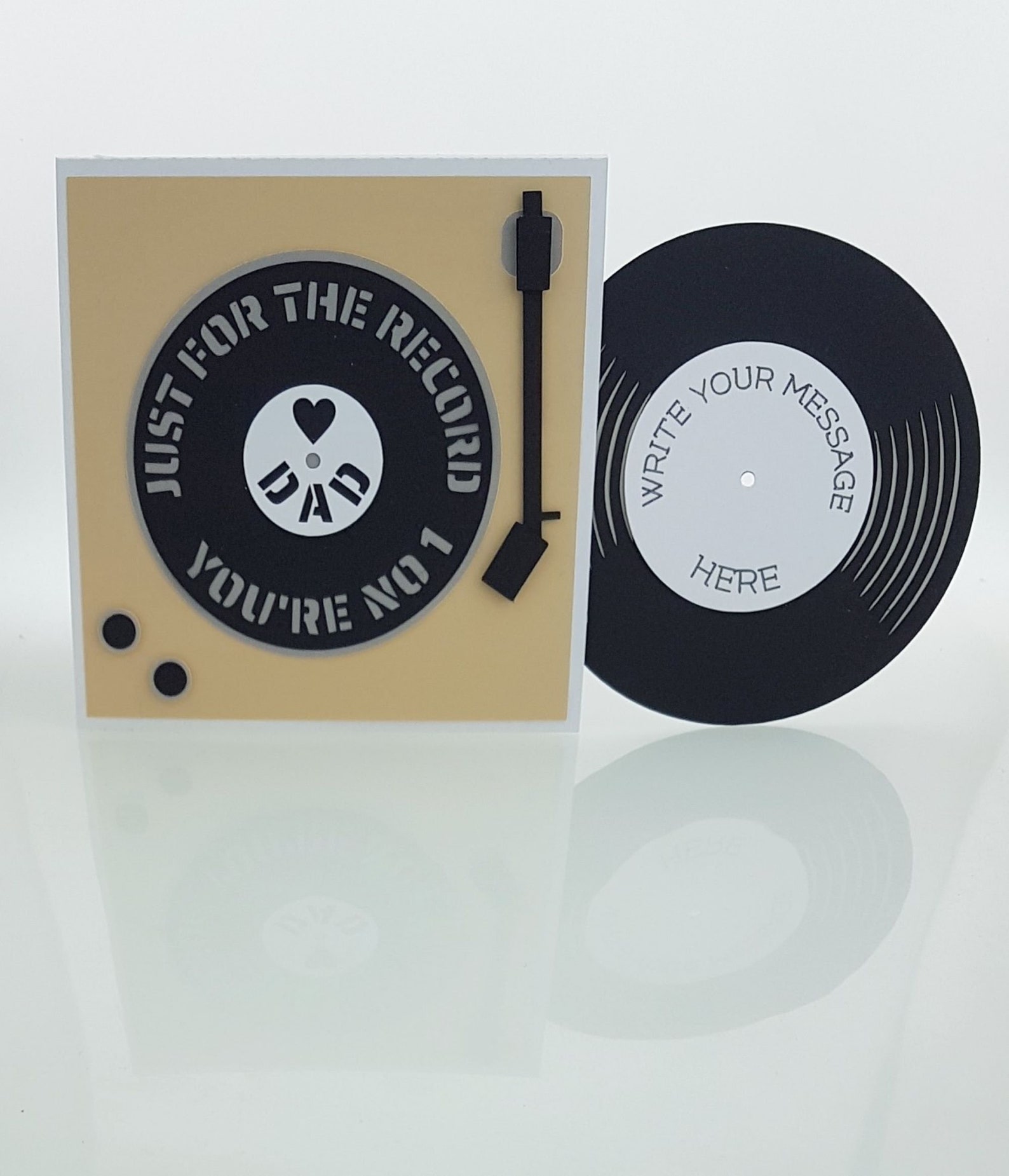3d Record Player Svg Card Vinyl Turntable Player Card Svg - Etsy