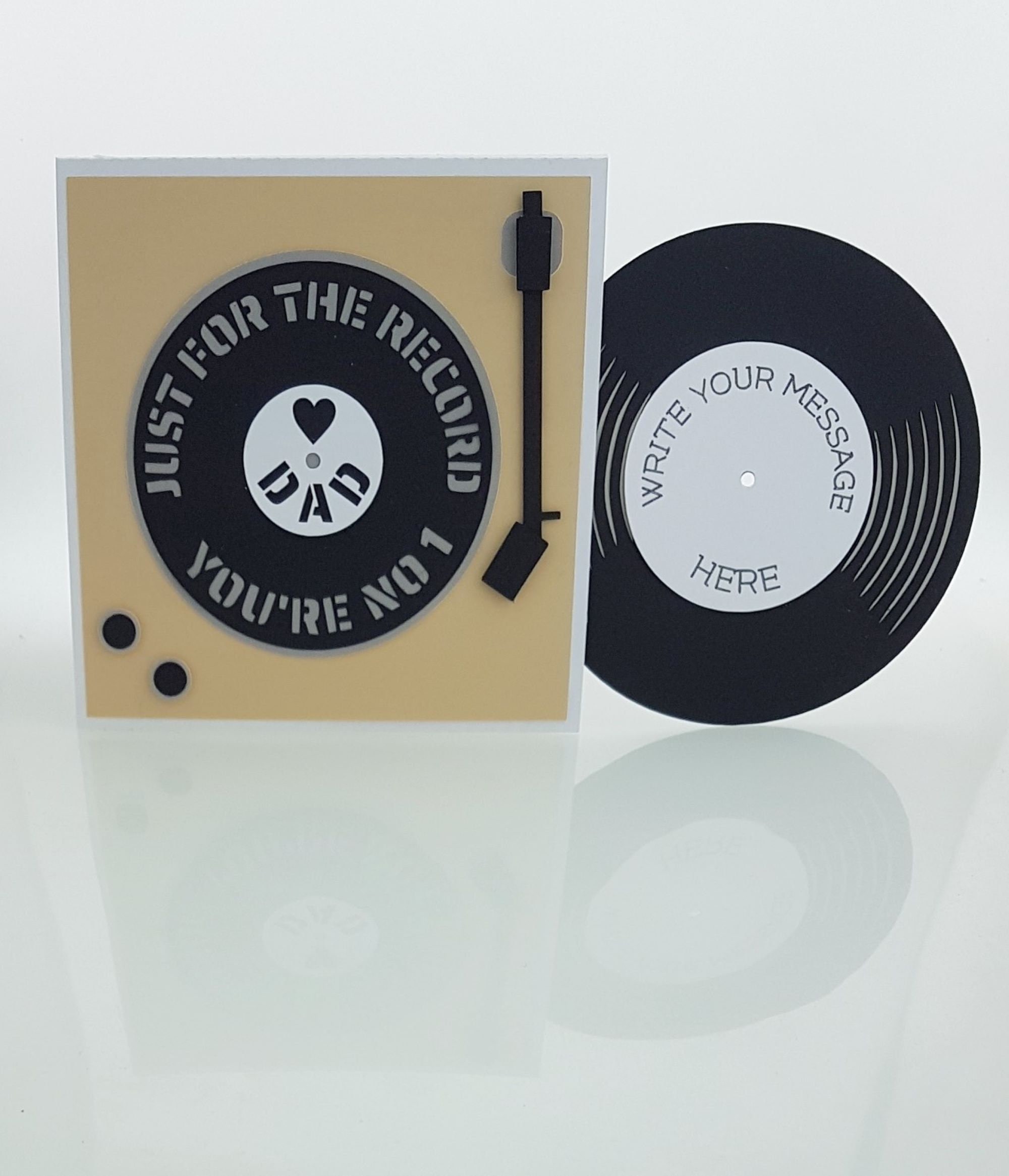 3d Record Player Svg Card Vinyl Turntable Player Card Svg - Etsy
