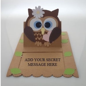 Owl Pop up Card Svg 3D Birthday Card Svg Svg Cricut Svg Silhouette Svg ...