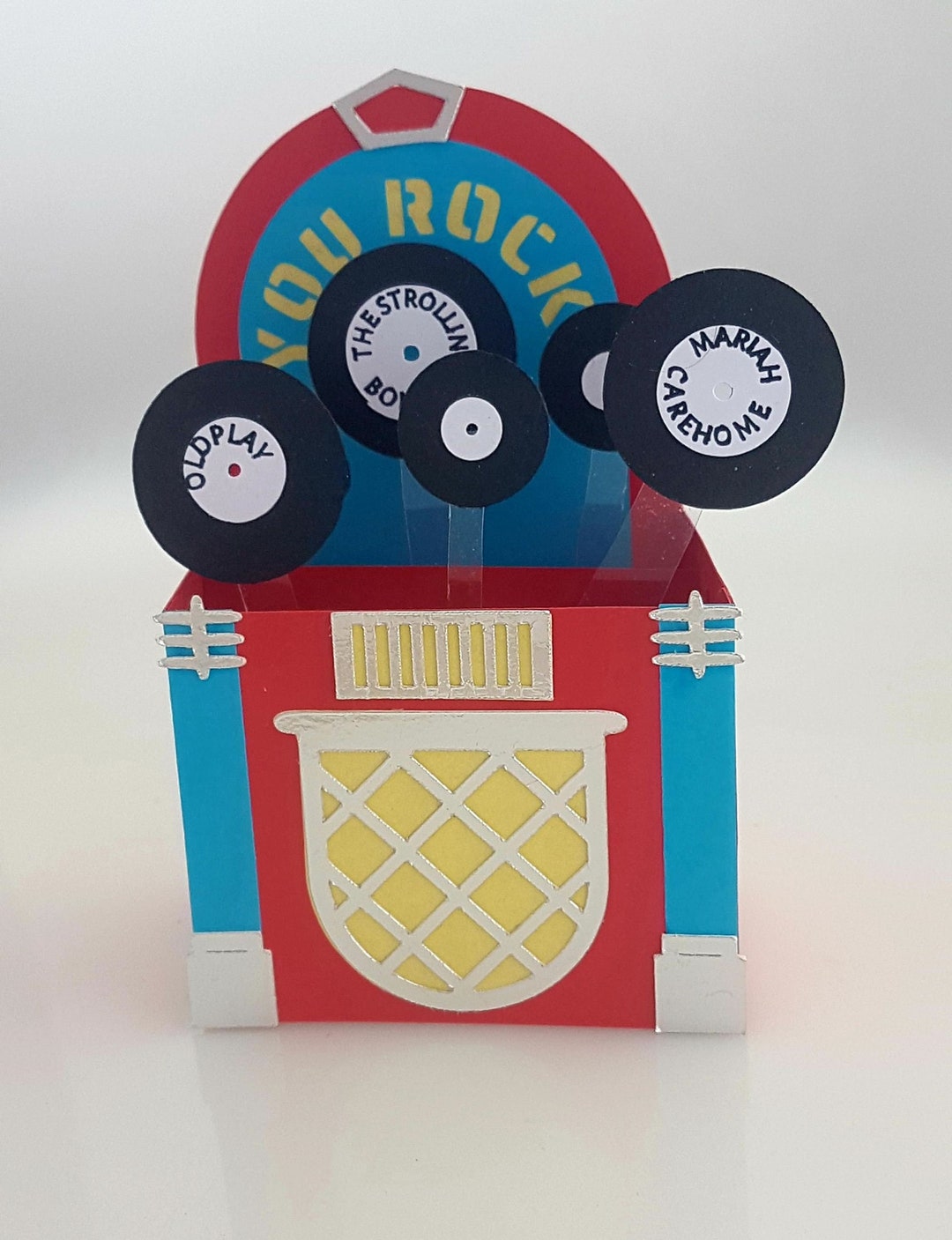 Jukebox Pop up 3D Card SVG Cutting File for Cricut, Silhouette and ...