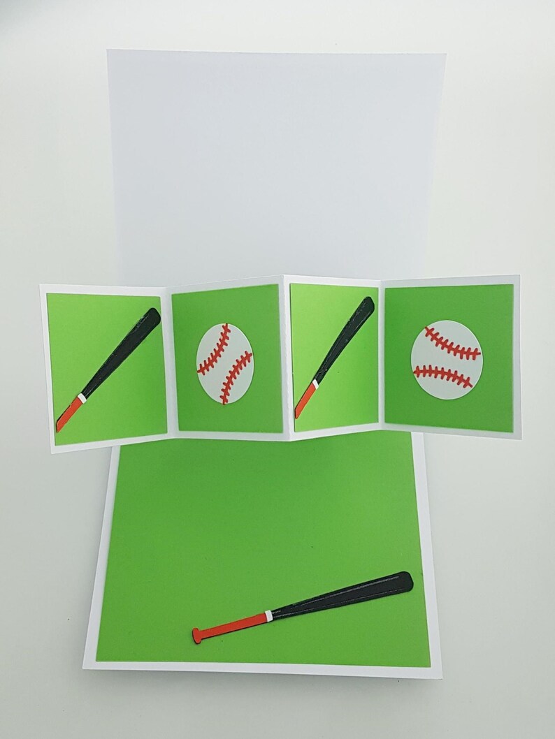Baseball Pop up Card SVG Male Birthday Card - Etsy UK