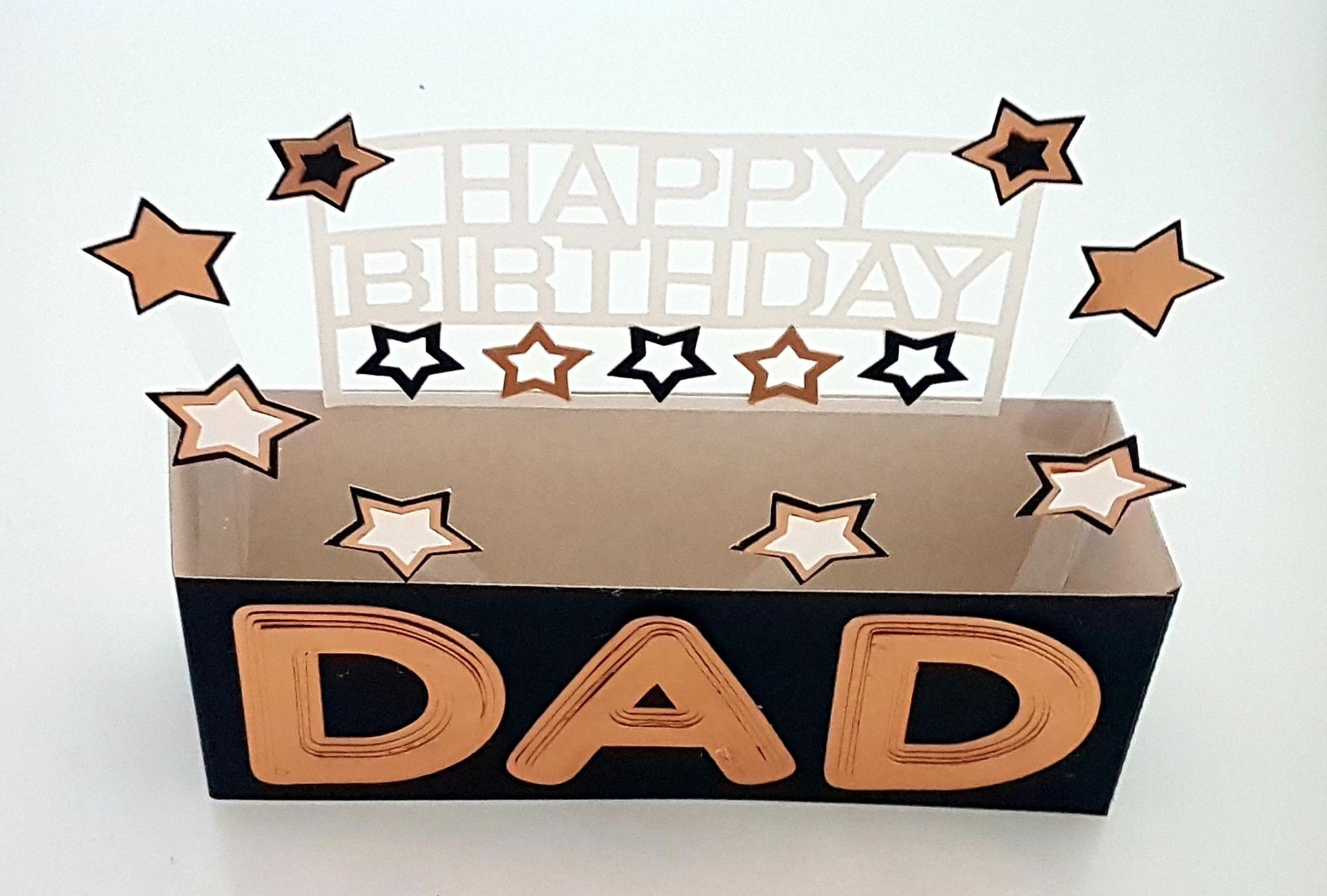 Dad Pop up Card SVG Cutting File Includes Happy Birthday - Etsy UK