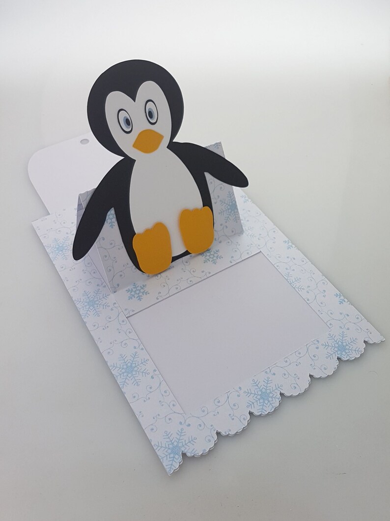 Penguin Pop up Card Svg / Cricut Penguin Pop up Card / Silhouette ...