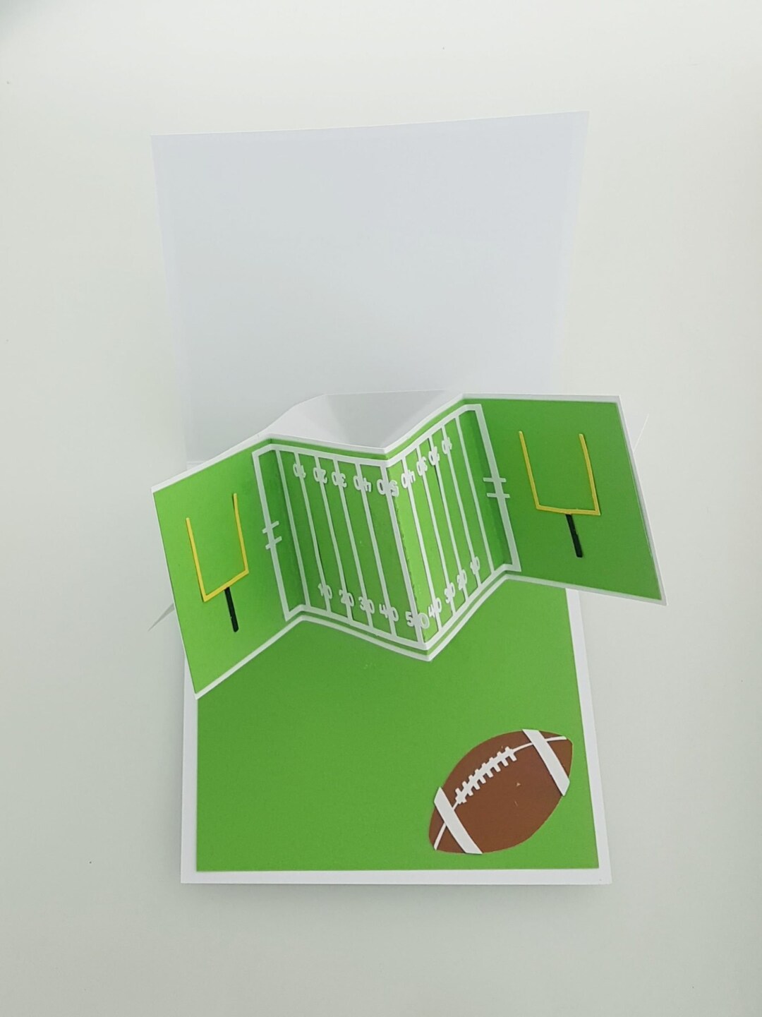 American Football Pop up Card SVG - 3D Football Field (digital Download ...