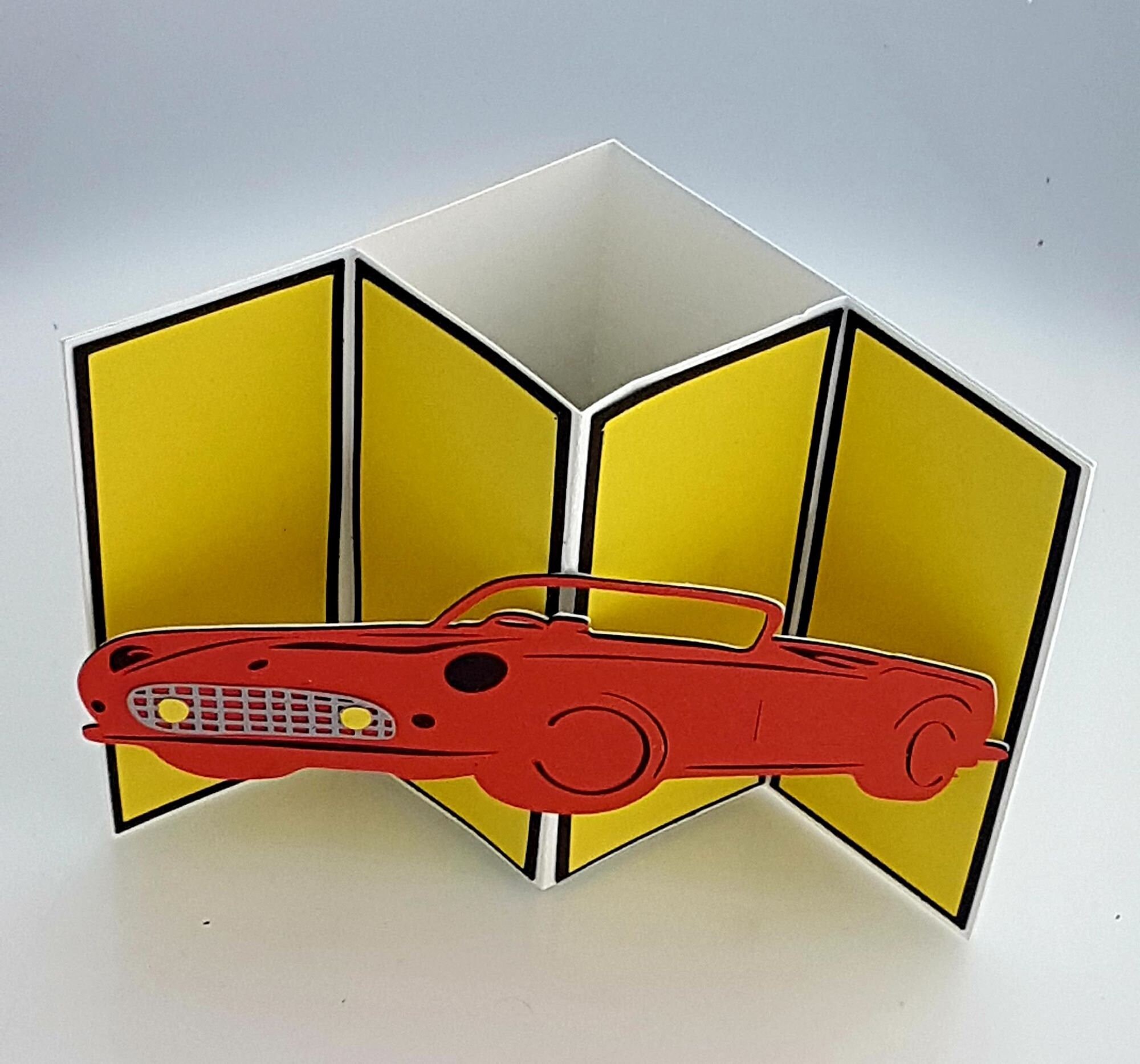 Sports Car Pop Out Card SVG for Electronic Cutting Machines - Etsy ...