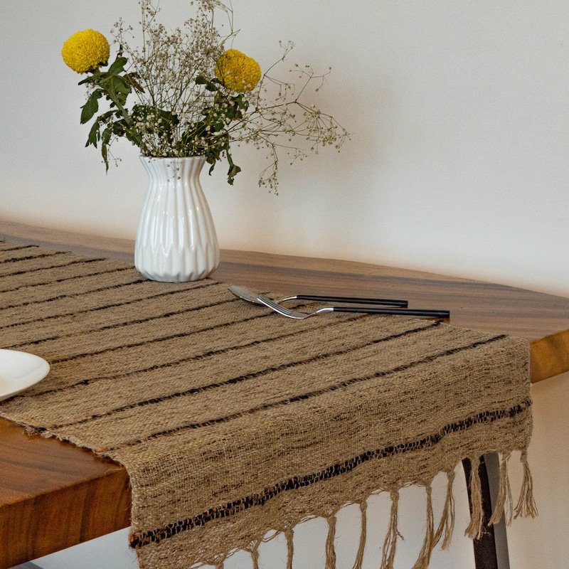 Jute Table Runner - Etsy