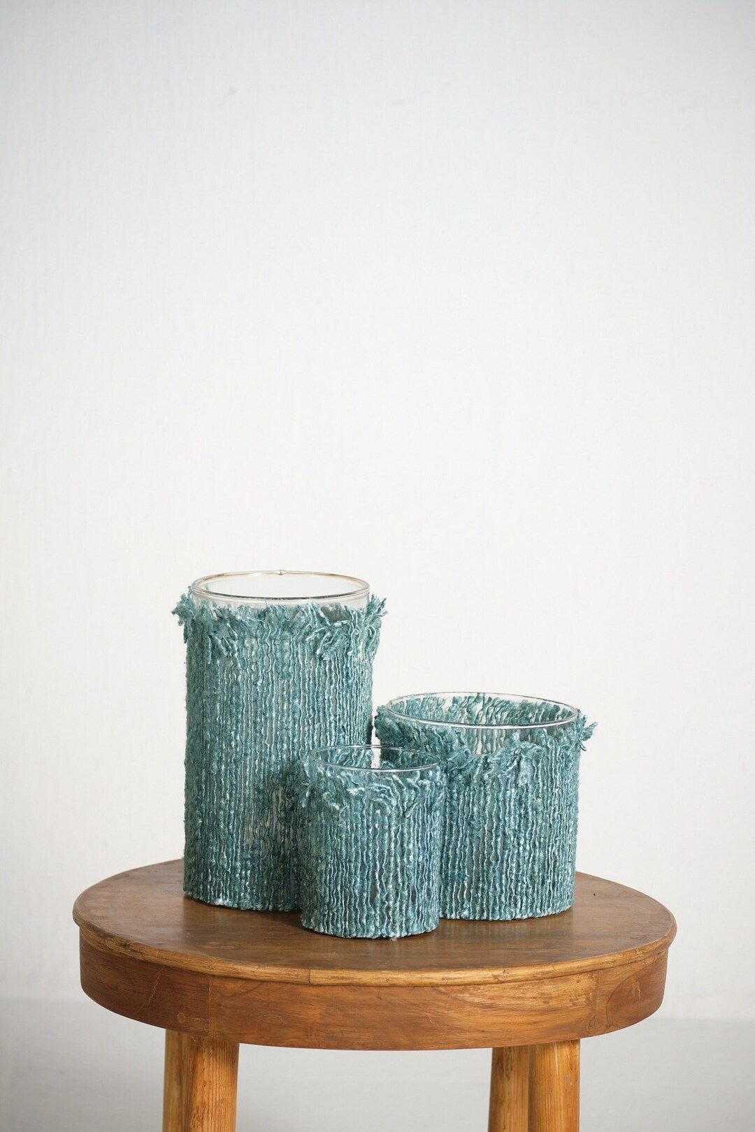 Radiance Chambray Blue Votives - Set of 3 - Etsy