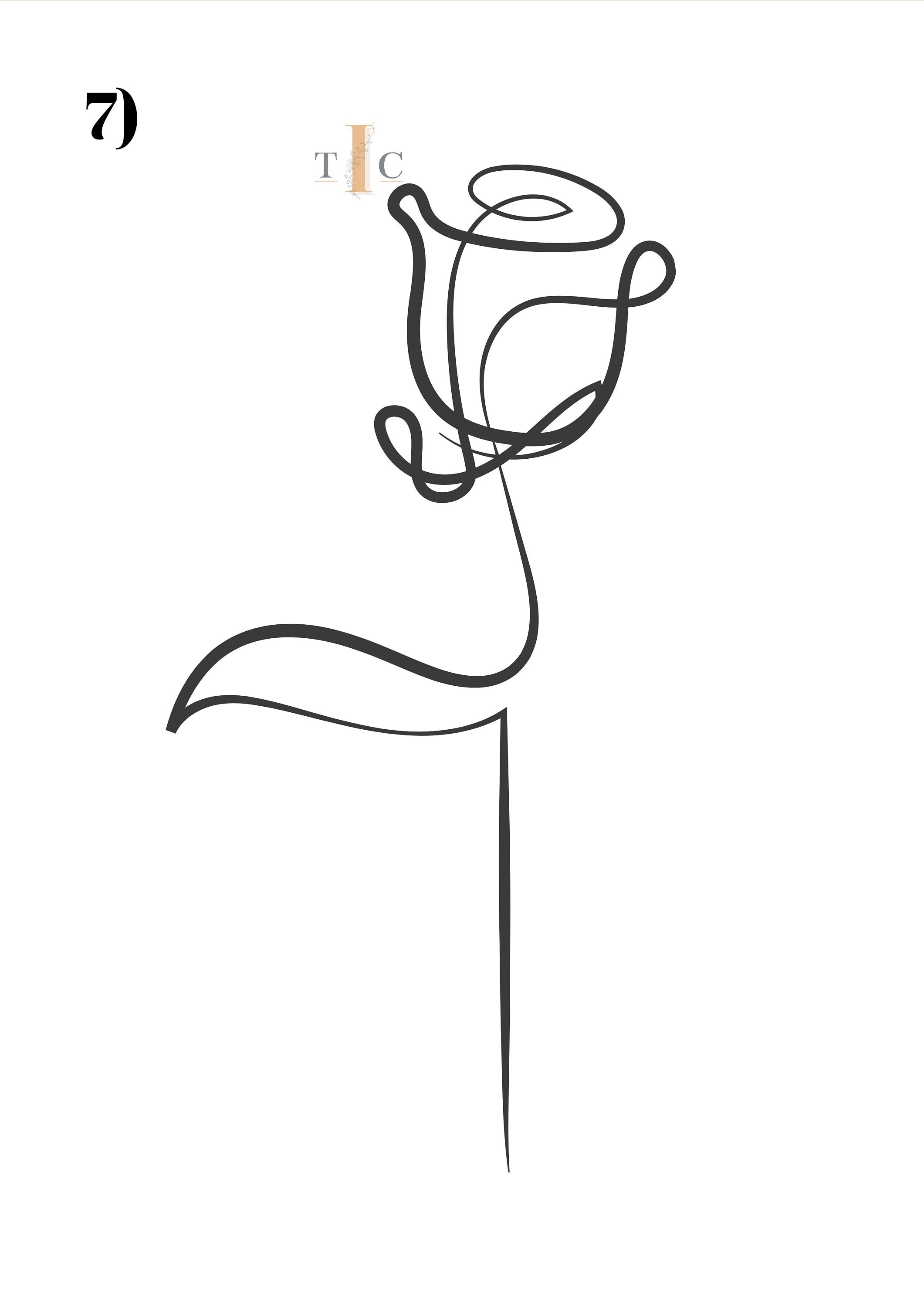 Line Art Minimalist Prints Woman | Black & White Digital Download Print ...