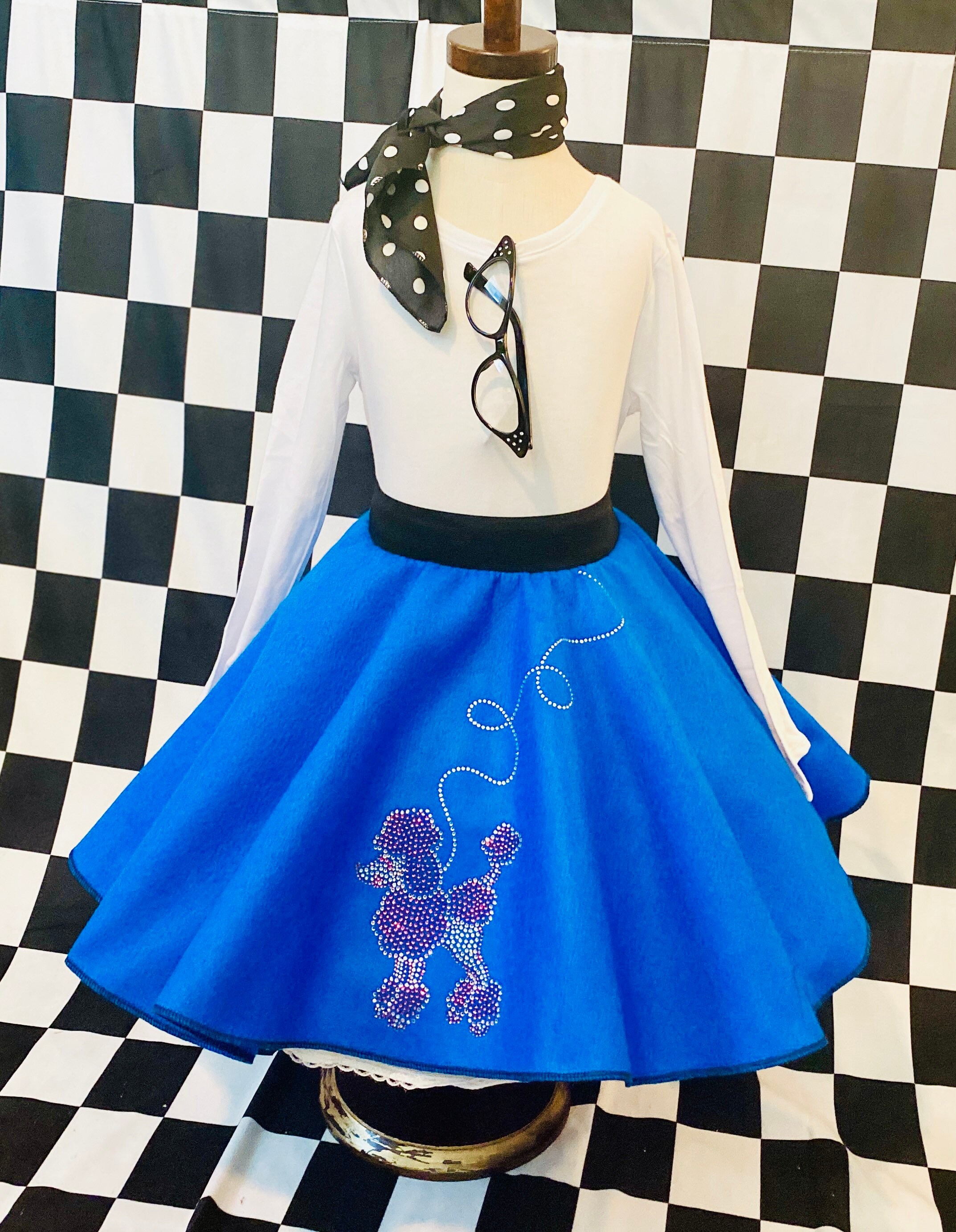 Girls Poodle Skirt 5-piece Made to Order - Etsy