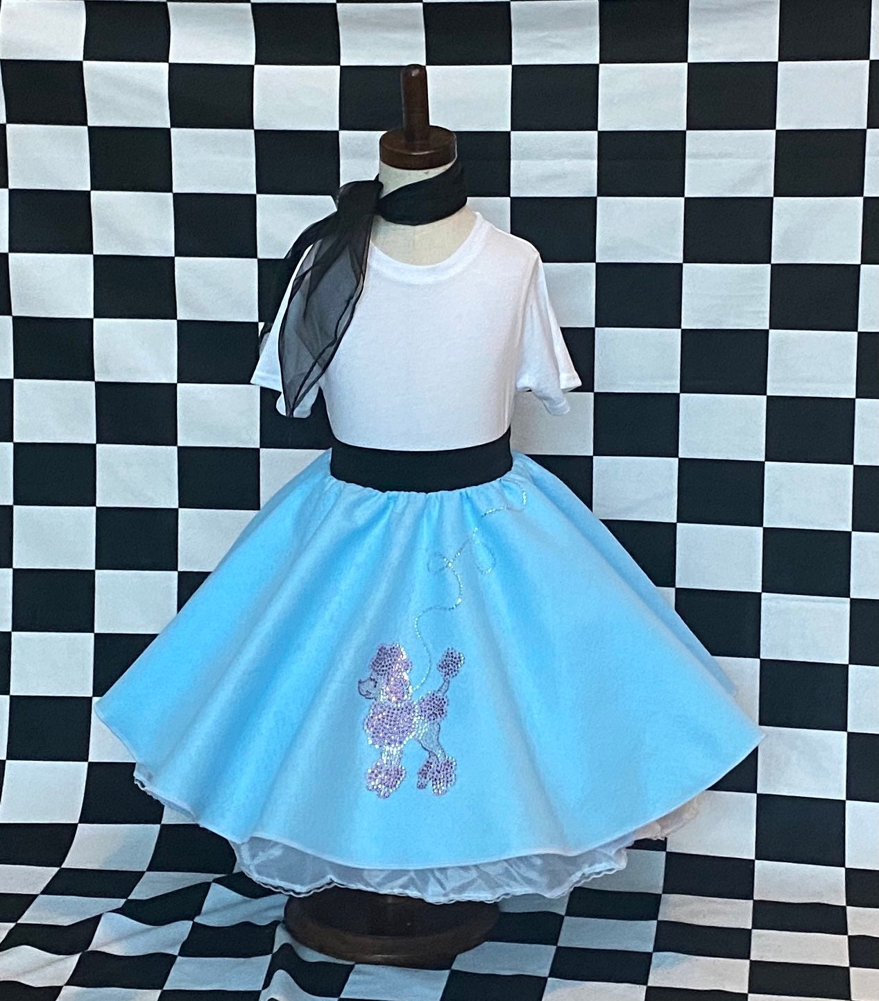 Girls Poodle Skirt 5-piece Made to Order - Etsy