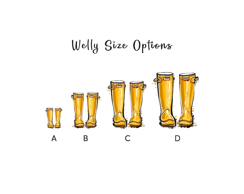 Family Personalised Print Gift New Home Gifts Welly Boot | Etsy