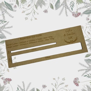 Royal Mail Letter Size Guide, Wooden Postage Sorting Template ...