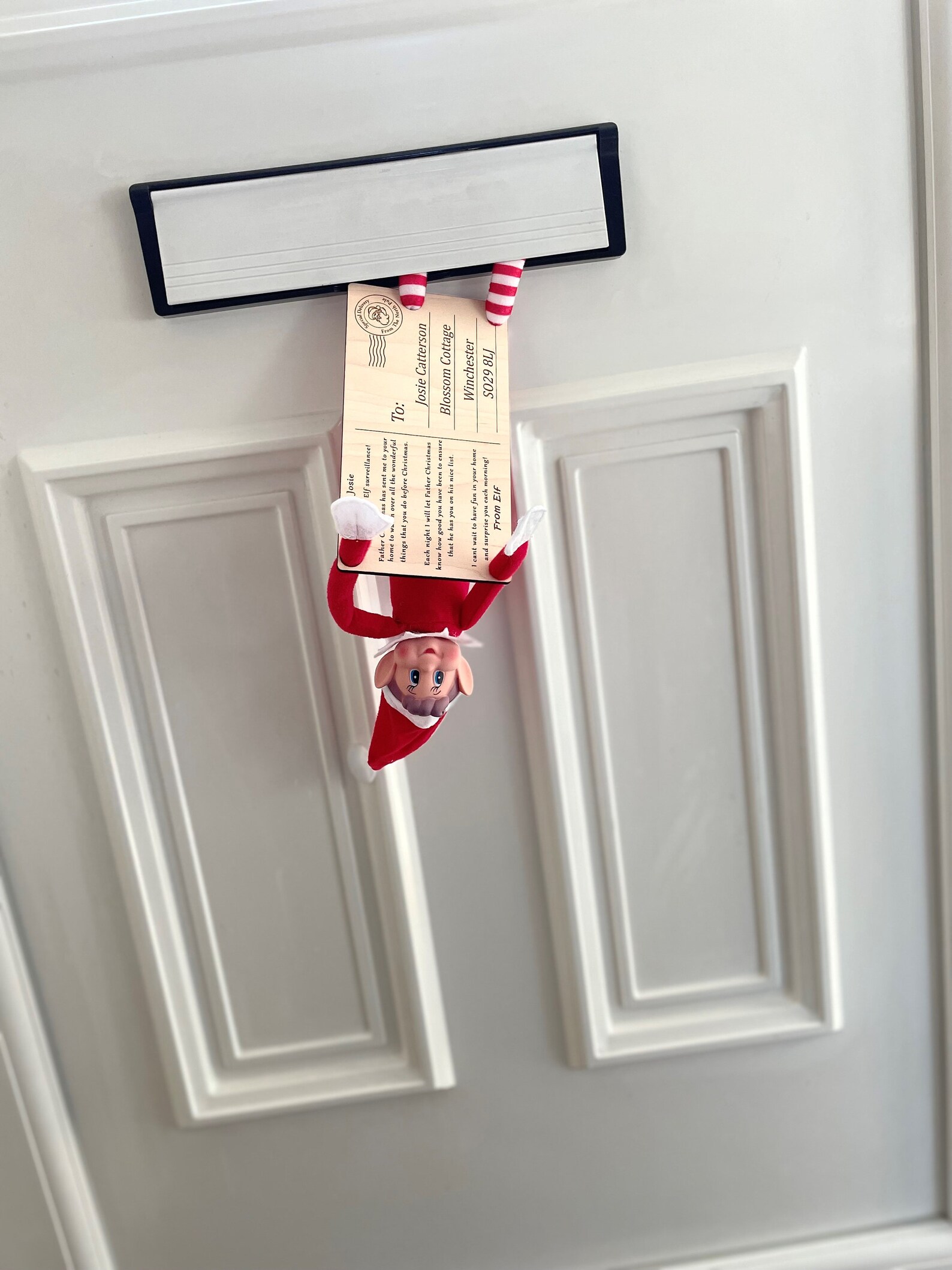Personalised Elf Arrival Postcard, Christmas Elf Postcard, Personalised ...