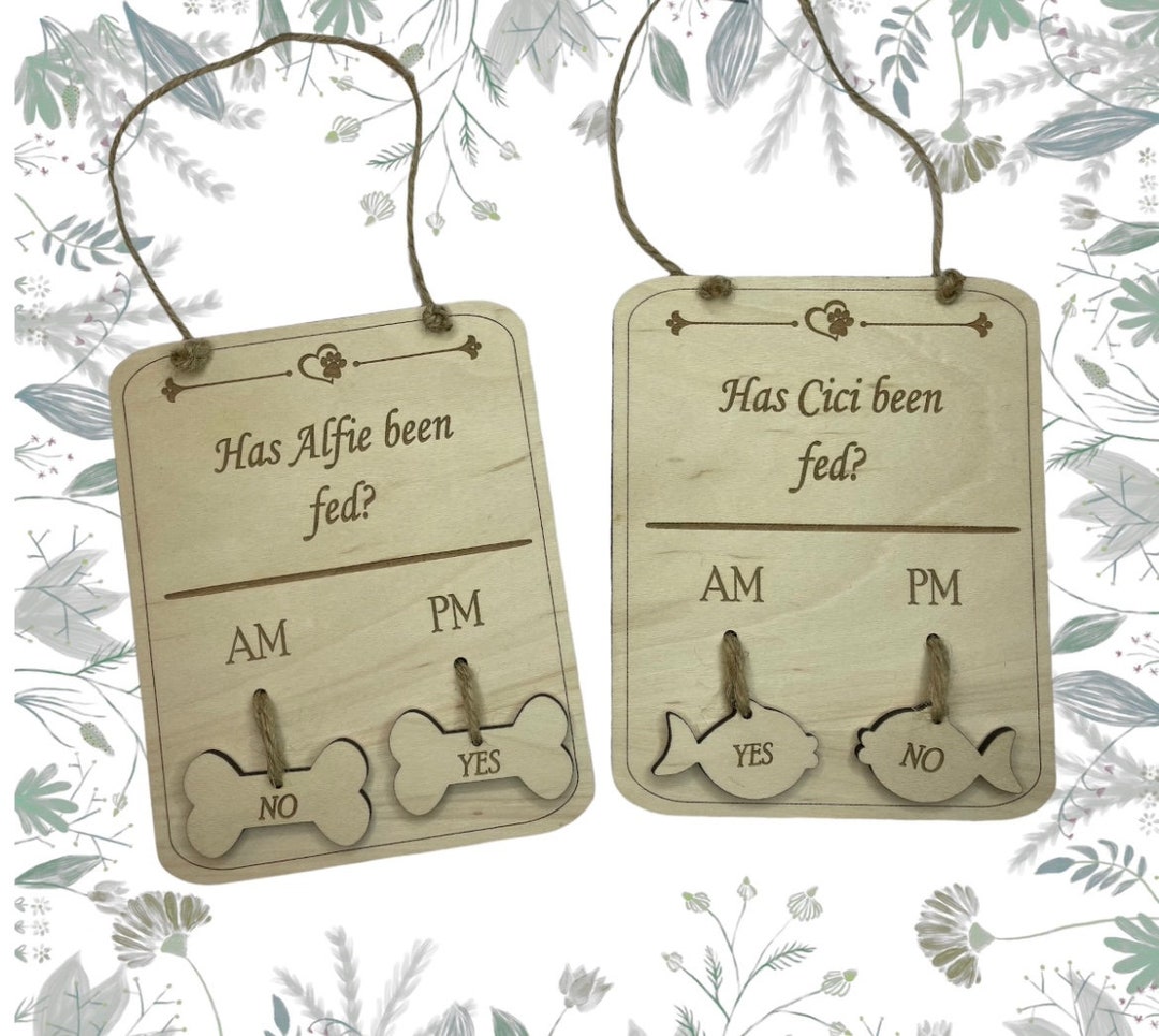 Personalised Wooden Novelty Pet Gift, Engraved With Cats, Tortoise ...