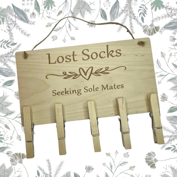 Lost Socks Sign - Etsy