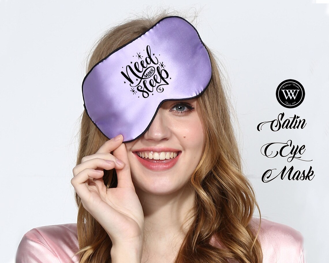 Customize Satin Eye Mask Personalized Sleep Eye Mask Custom Etsy