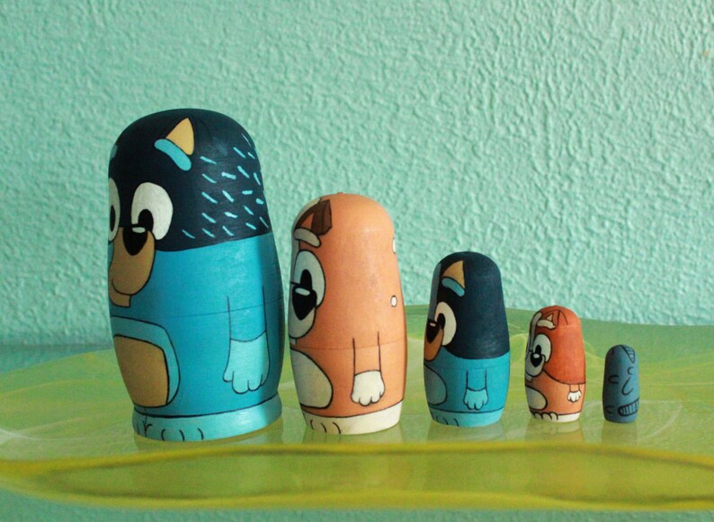 Bluey Nesting Dolls - Etsy