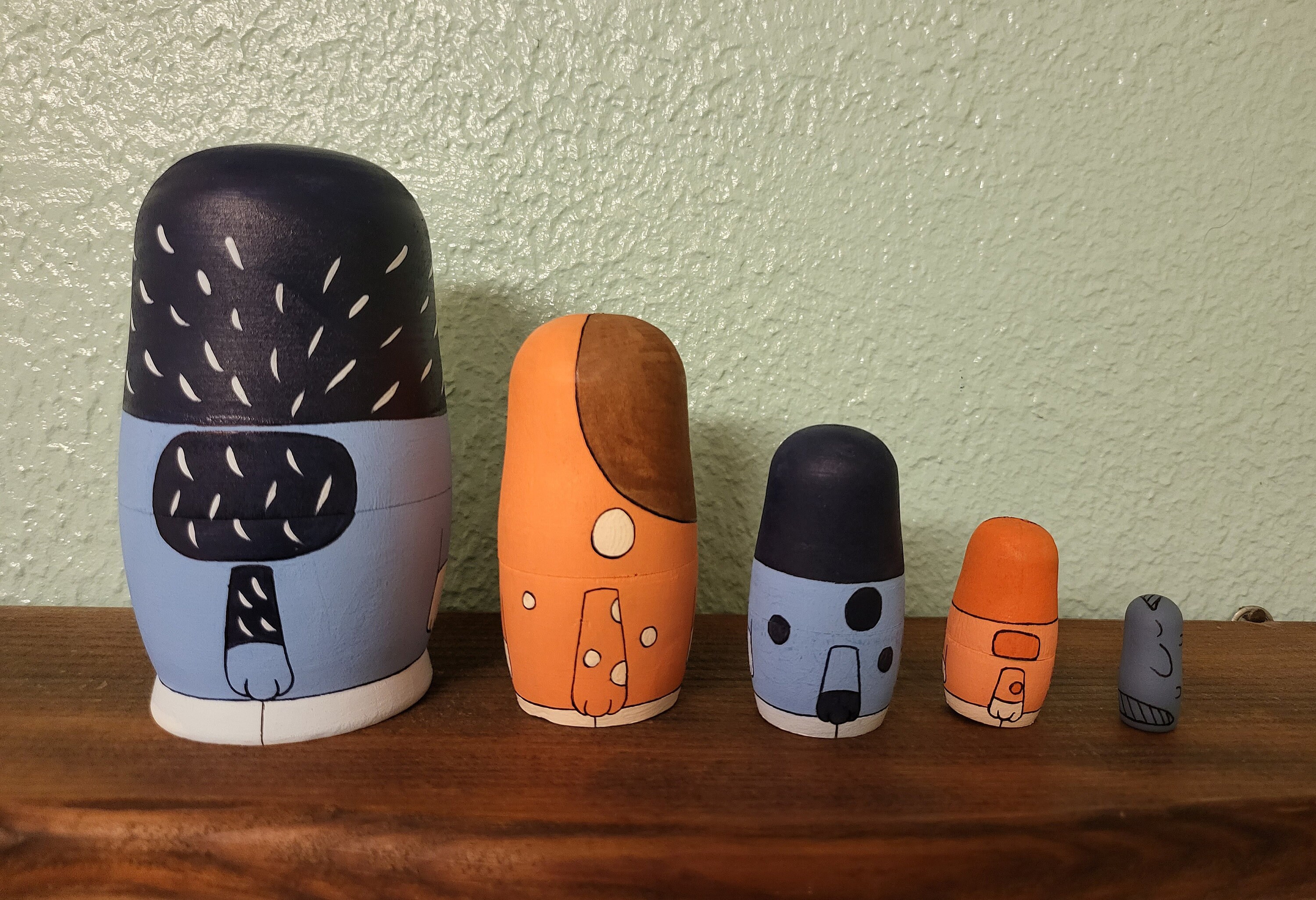 Bluey Nesting Dolls - Etsy