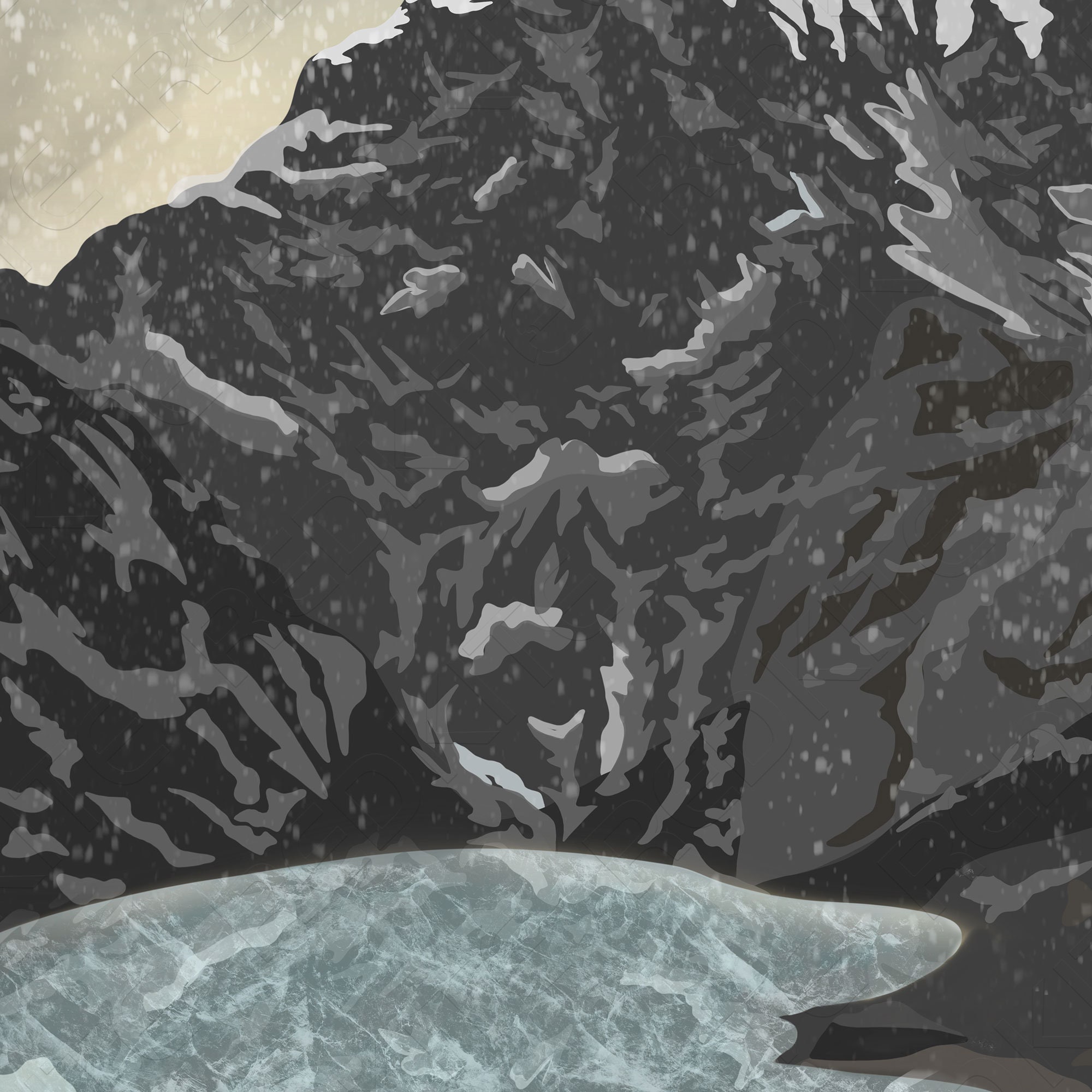 Snowdon Drawing Snowdon Poster Mount Snowdon Snowdon Gifts Hiking Gifts ...