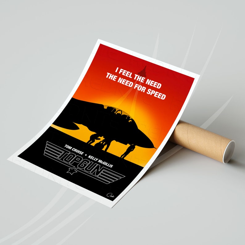 Top Gun Movie Poster Top Gun Poster Iceman Minimalist Movie Poster Tom ...