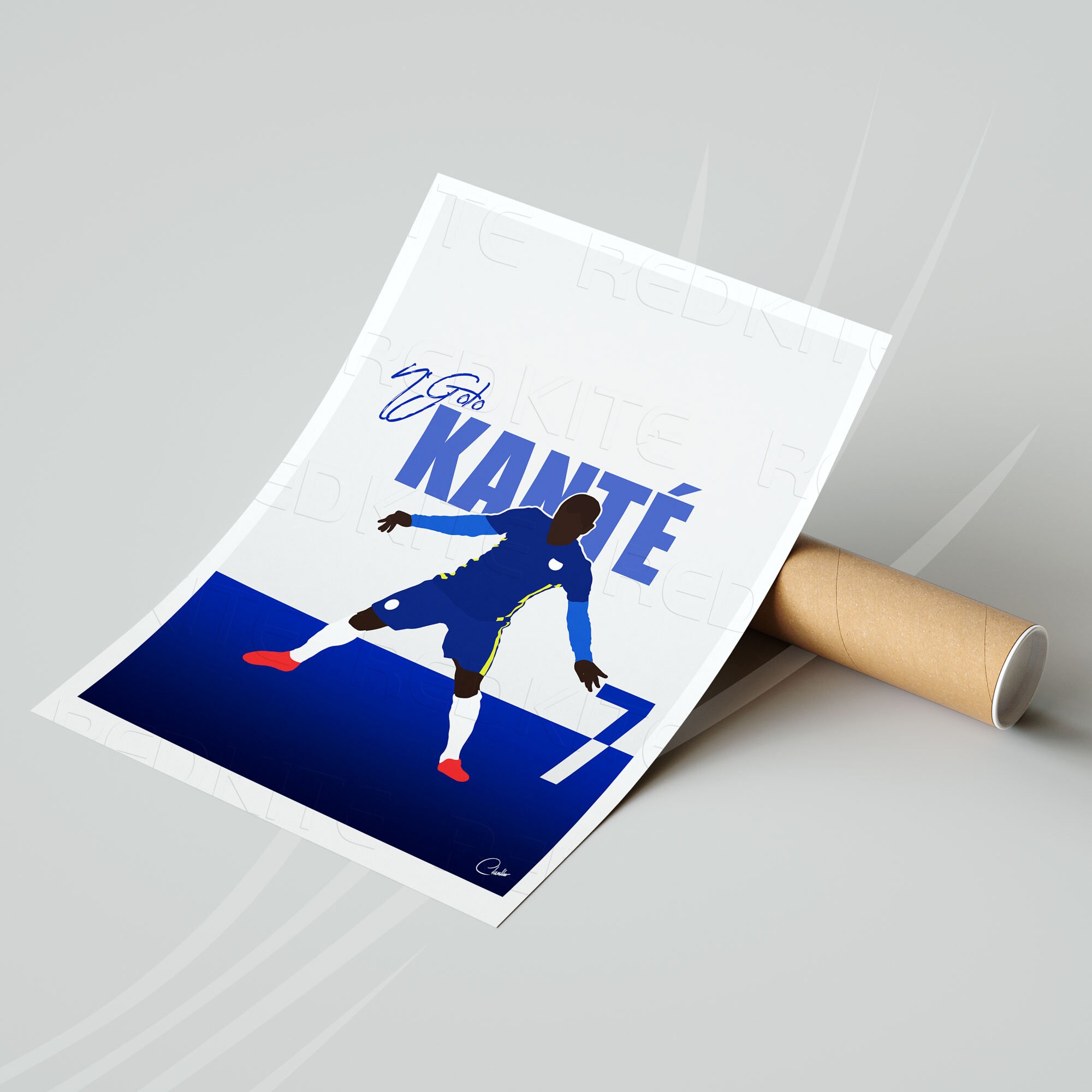 N'golo Kanté the Blues Poster, N'golo Kanté, Chelsea Poster, Chelsea ...