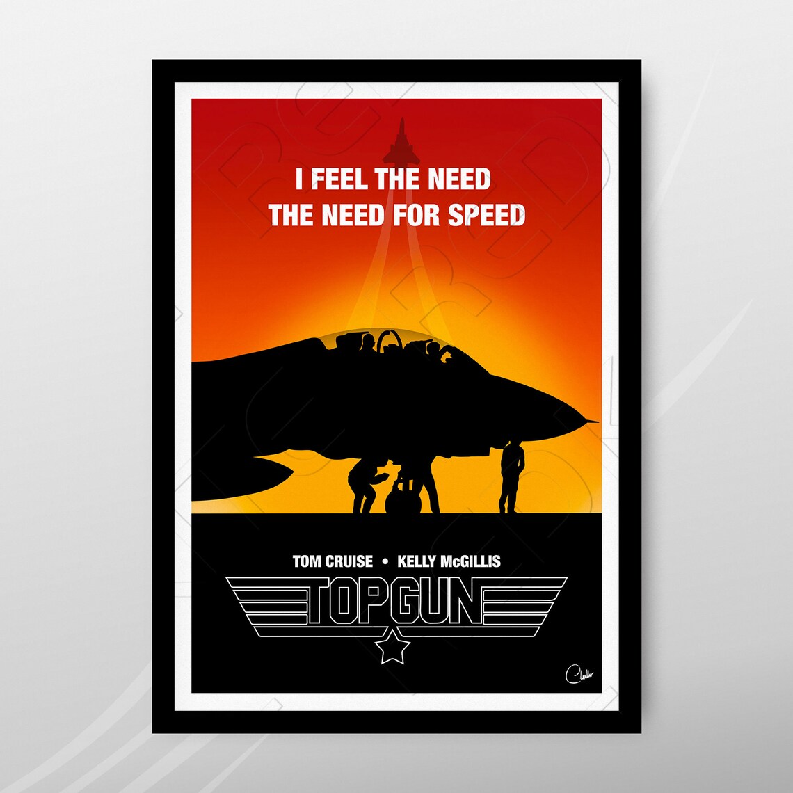 Top Gun Movie Poster Top Gun Poster Iceman Minimalist Movie Poster Tom ...