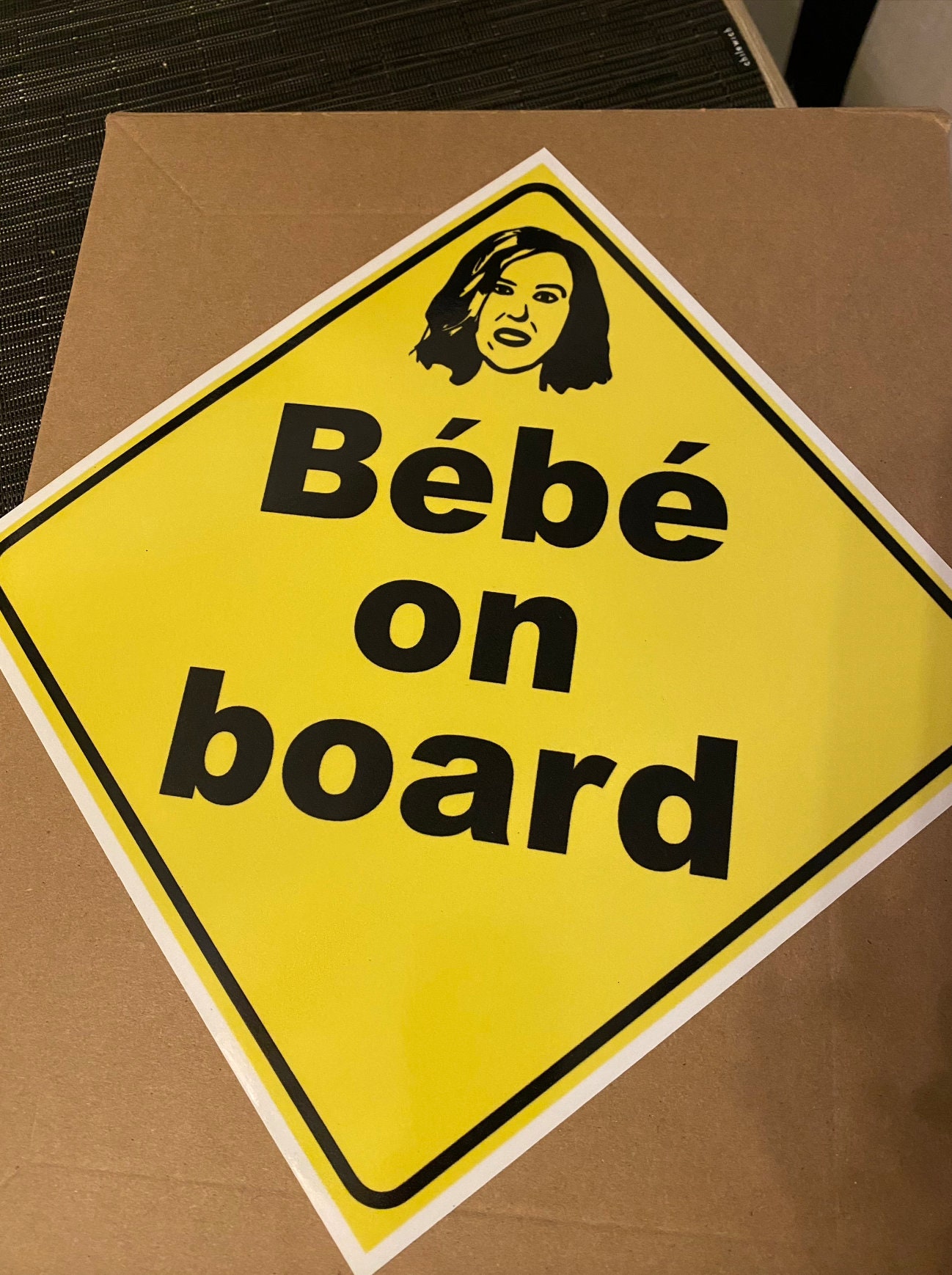 8 X 8 Bébé on Board Sign Featuring Moira Rose - Etsy