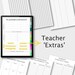 Undated Teacher Calendar 2021, Digital Teacher Planner for Class Work ...