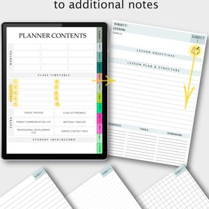 Undated Teacher Calendar 2021, Digital Teacher Planner for Class Work ...