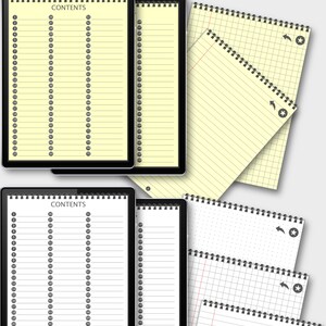 Digital Note Pad Template for Goodnotes Notebook, Notepad Digital Paper ...