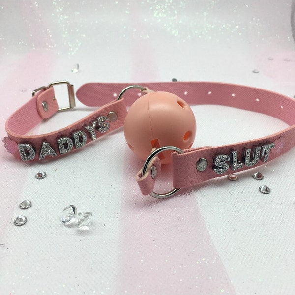 Ball Gag Collar Etsy