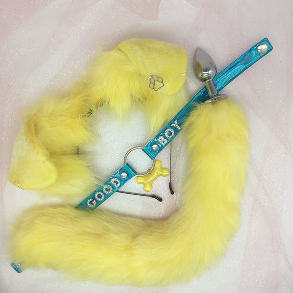Pet Play Dog Tail Butt Plug - Etsy