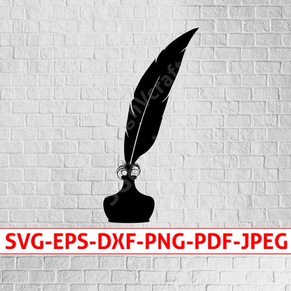 Feather Pen Svg - Etsy