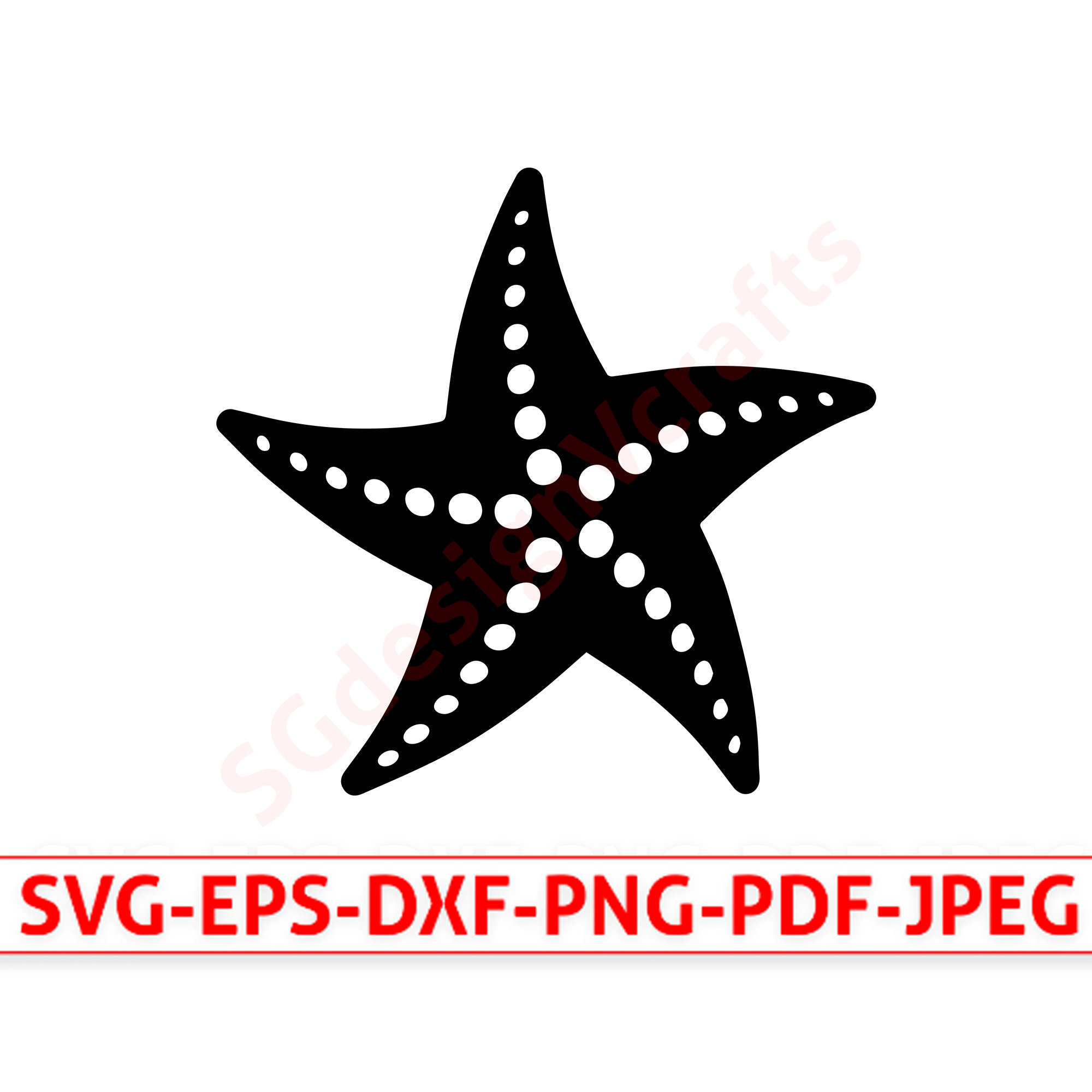 Starfish SVG Vectored Starfish SVG Star Fish Clipart Ocean - Etsy